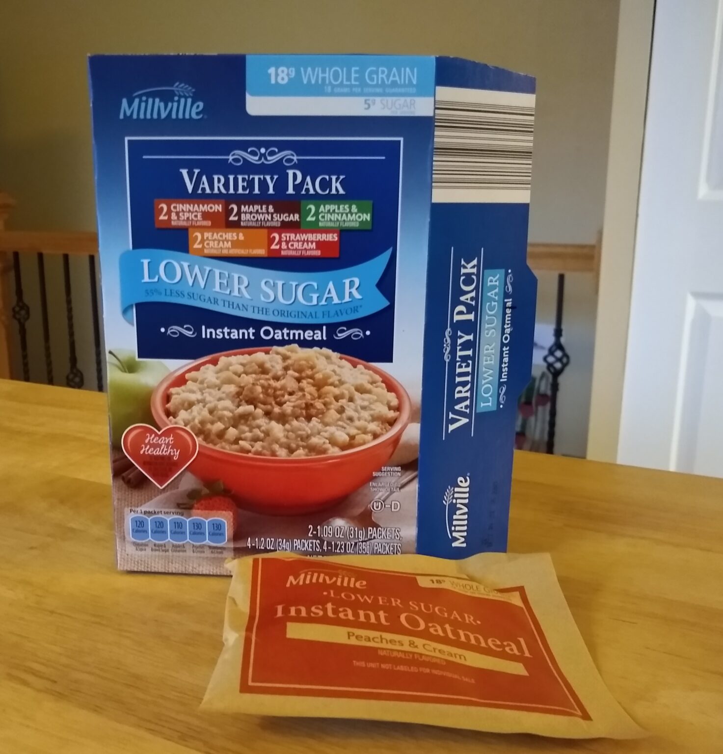 Millville Lower Sugar Instant Oatmeal | Aldi Reviewer