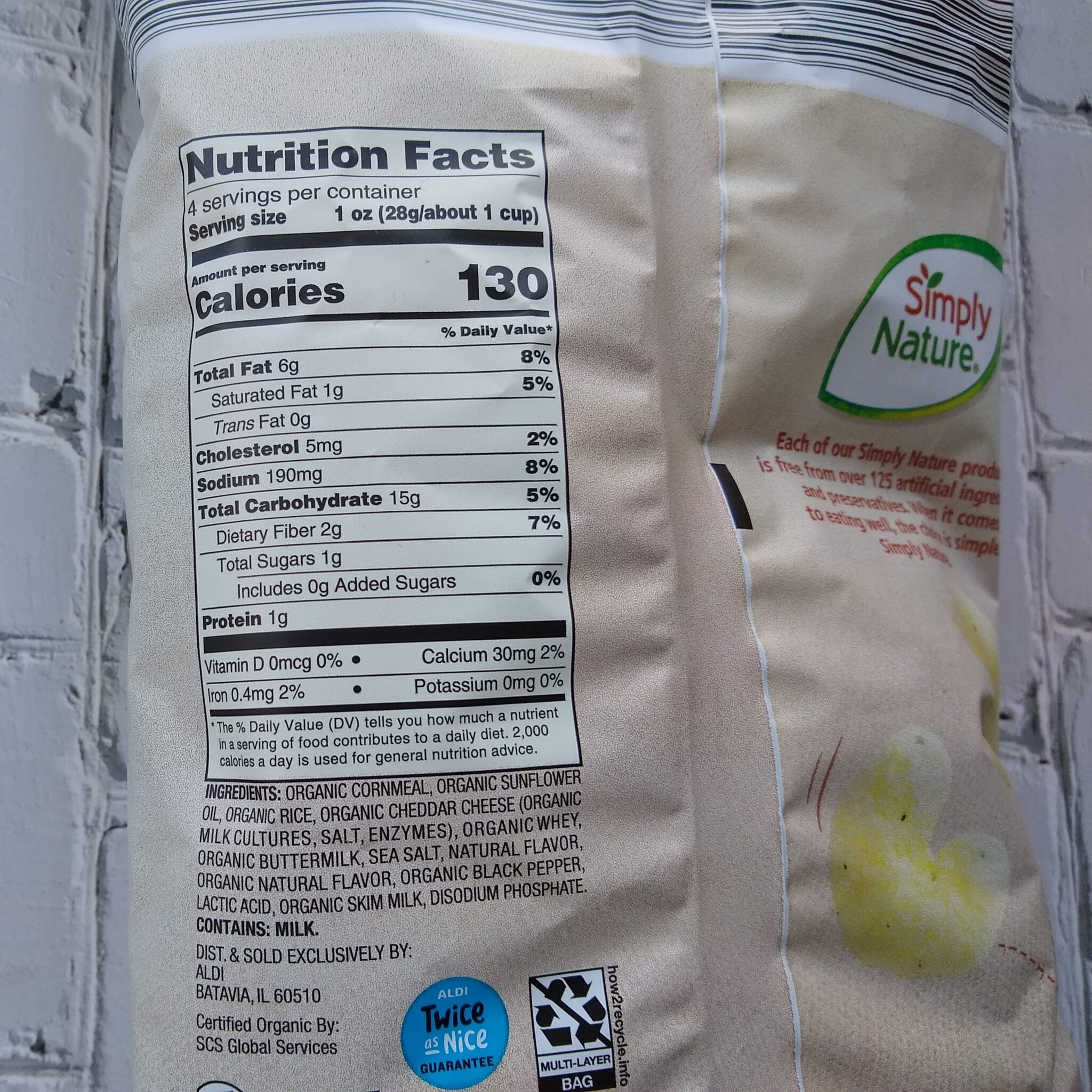 Simply Nature White Cheddar Puffs | Aldi Reviewer