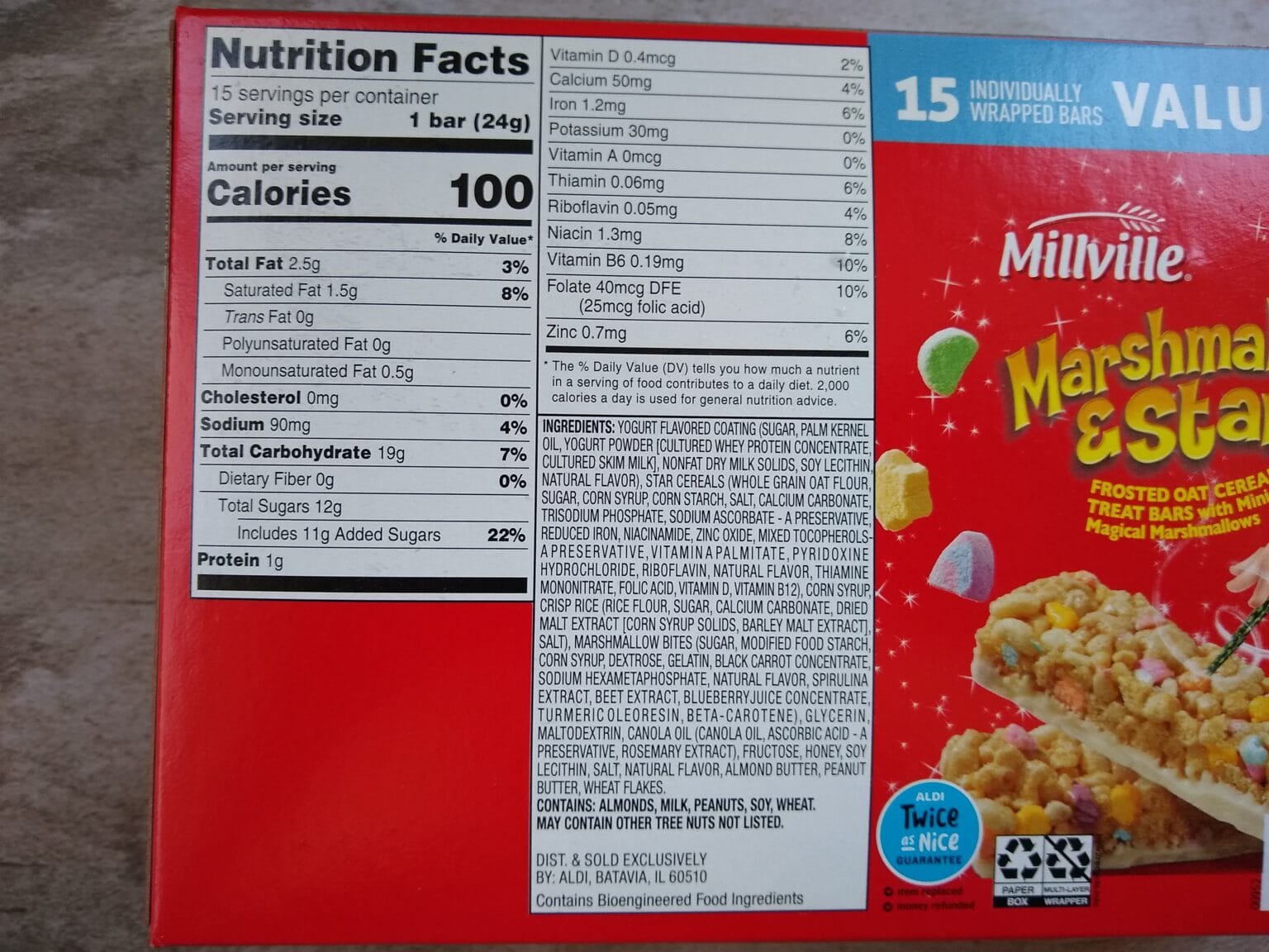 Millville Cereal Treat Bars | Aldi Reviewer