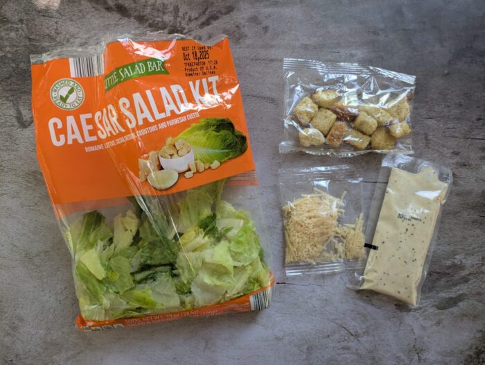 Little Salad Bar Caesar Salad Kit | Aldi Reviewer