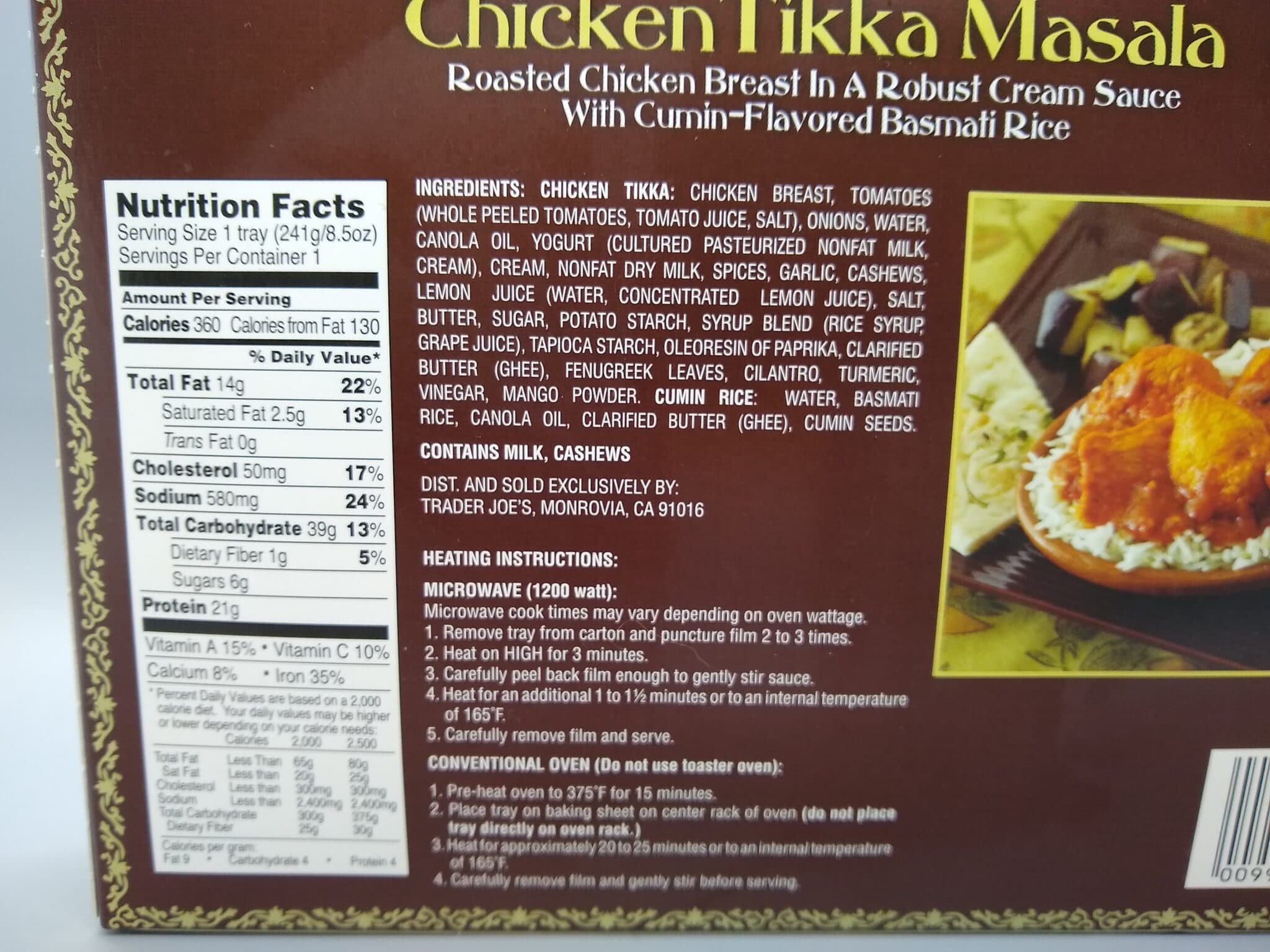 Trader Joe s Chicken Tikka Masala Frozen Aldi Reviewer