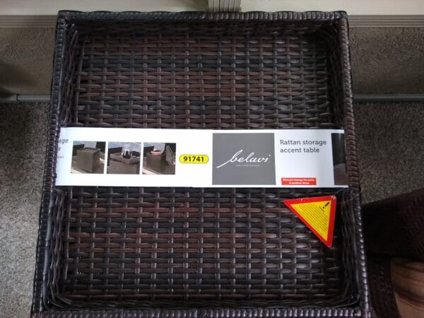 Belavi Rattan Storage Accent Table | Aldi Reviewer