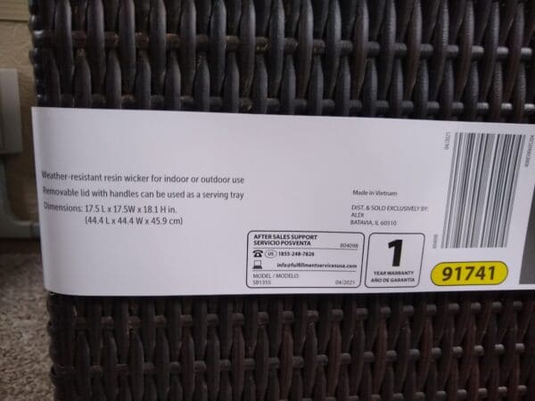 Belavi Rattan Storage Accent Table | Aldi Reviewer