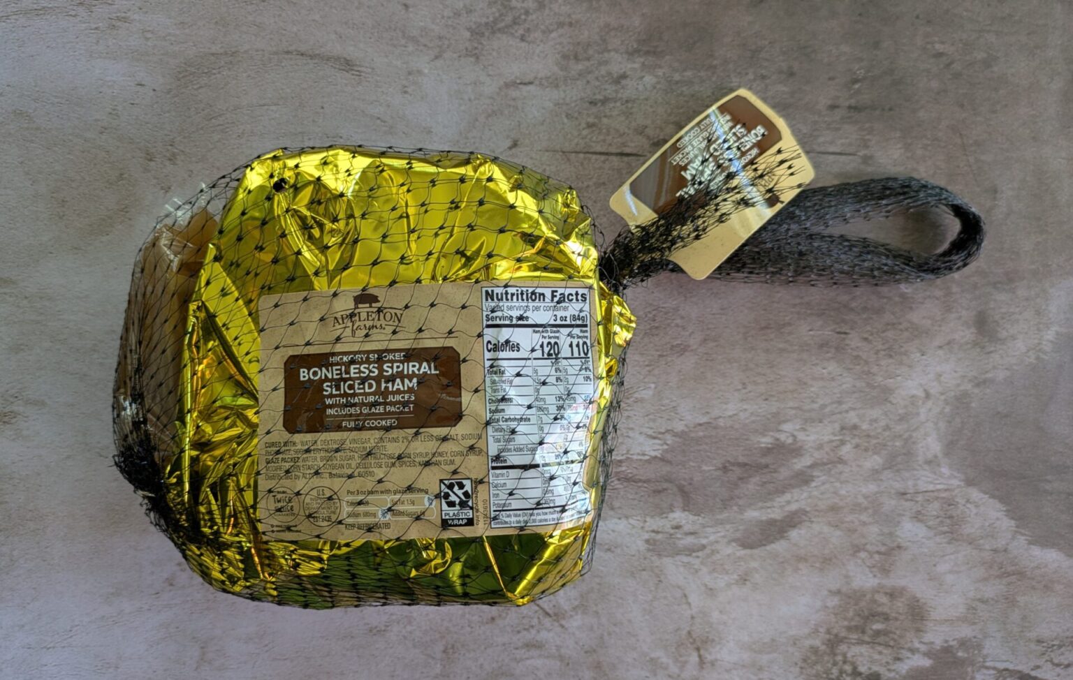 Appleton Farms Hickory Smoked Boneless Spiral Sliced Ham | Aldi Reviewer