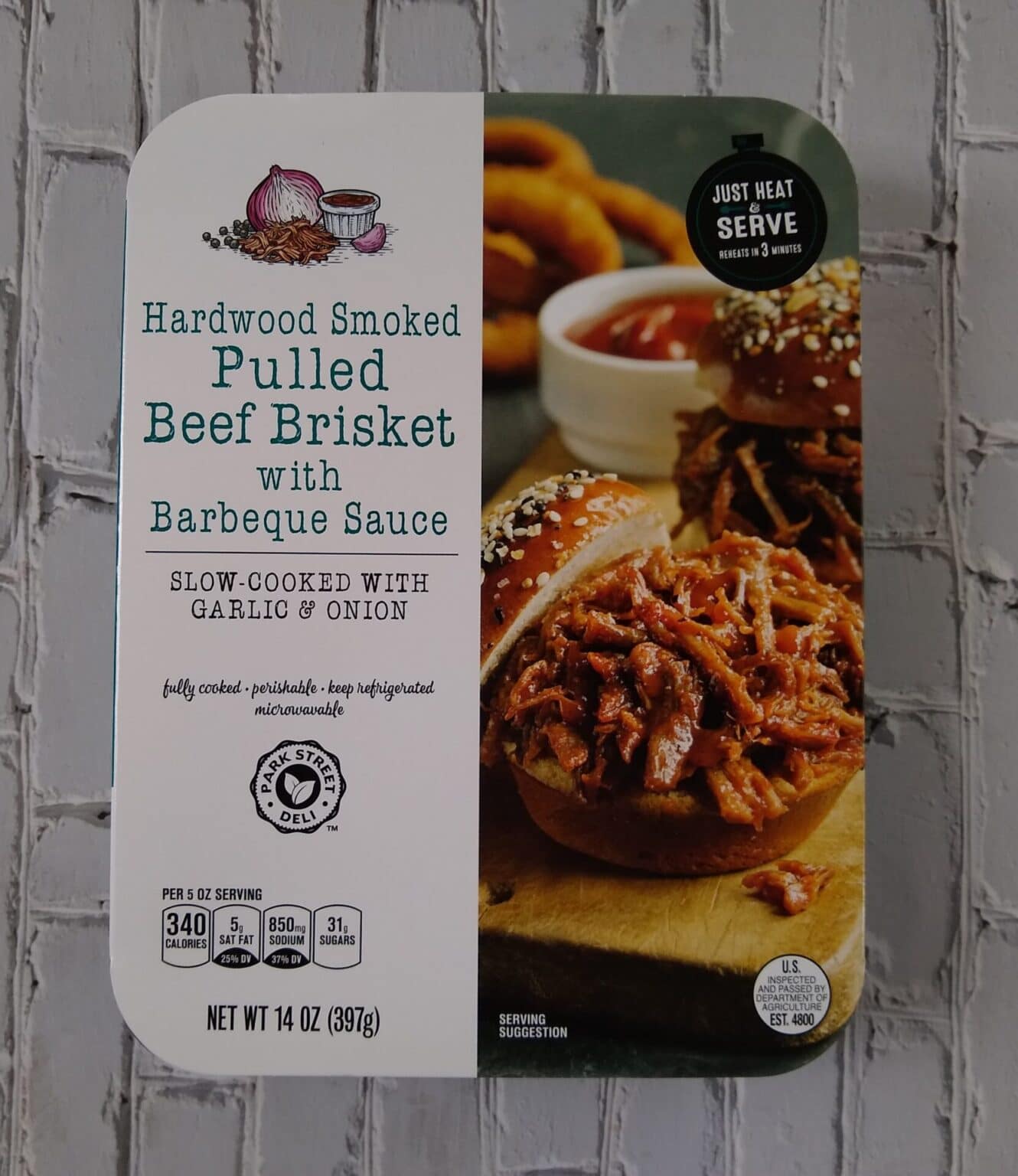 Park Street Deli Hardwood Smoked Pulled Beef Brisket With Barbecue ...