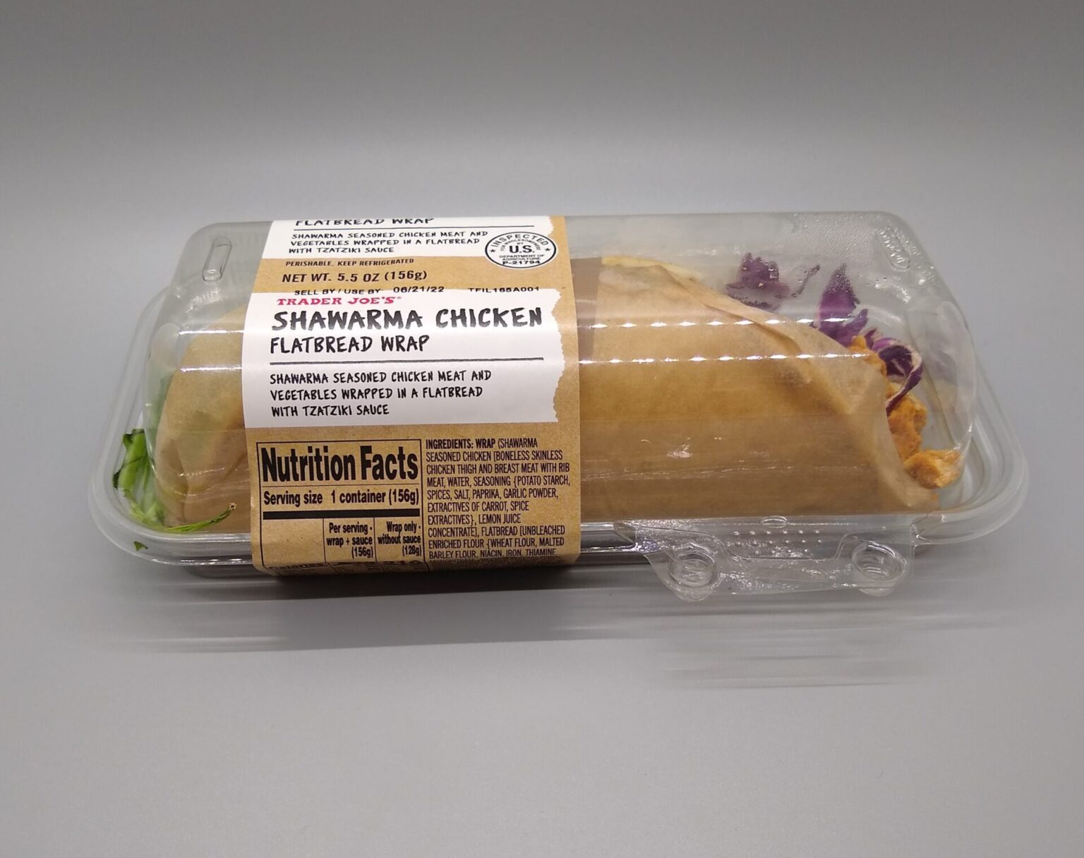 Trader Joe's Shawarma Chicken Flatbread Wrap | Aldi Reviewer