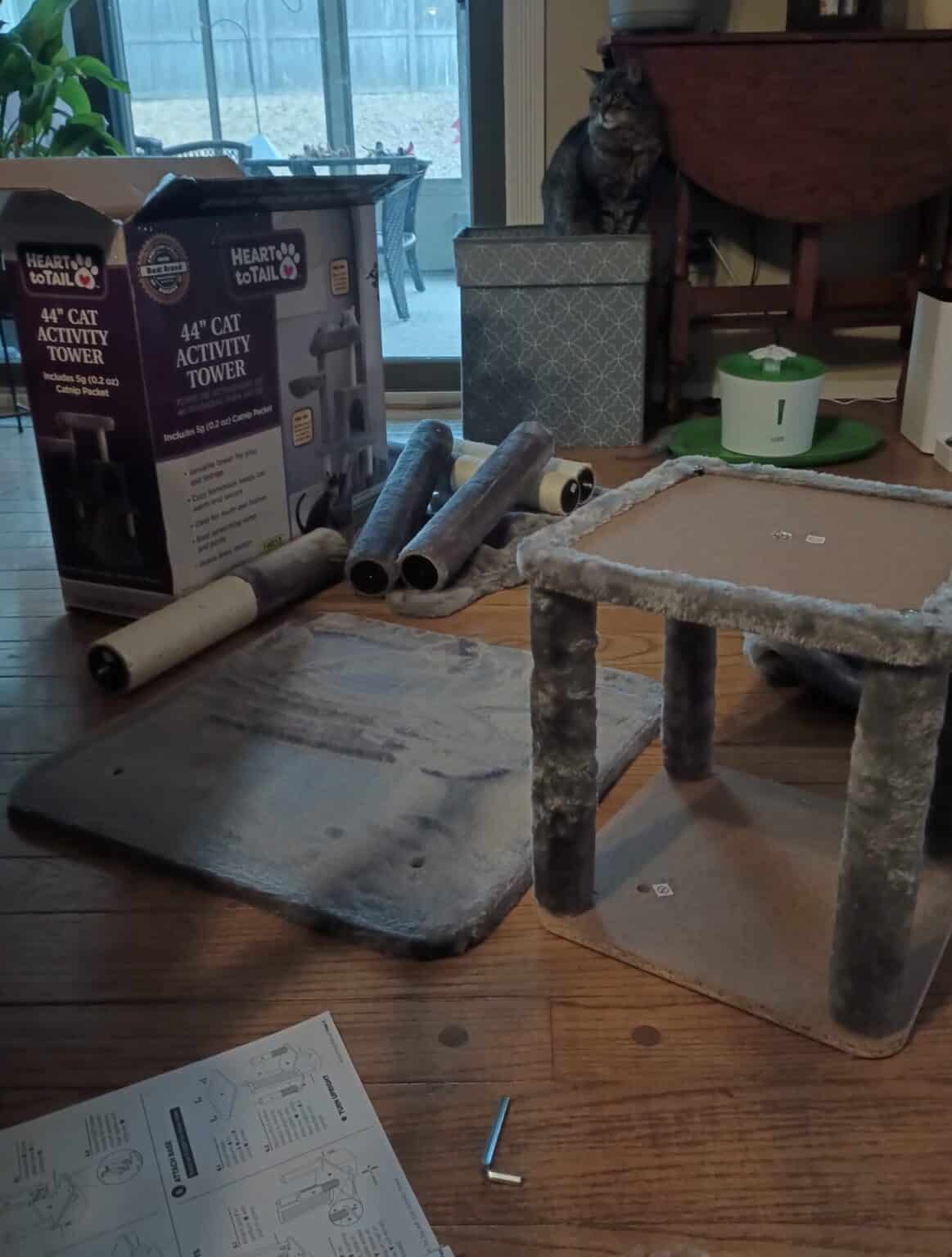 Heart to Tail 44" Cat Activity Tower | Aldi Reviewer