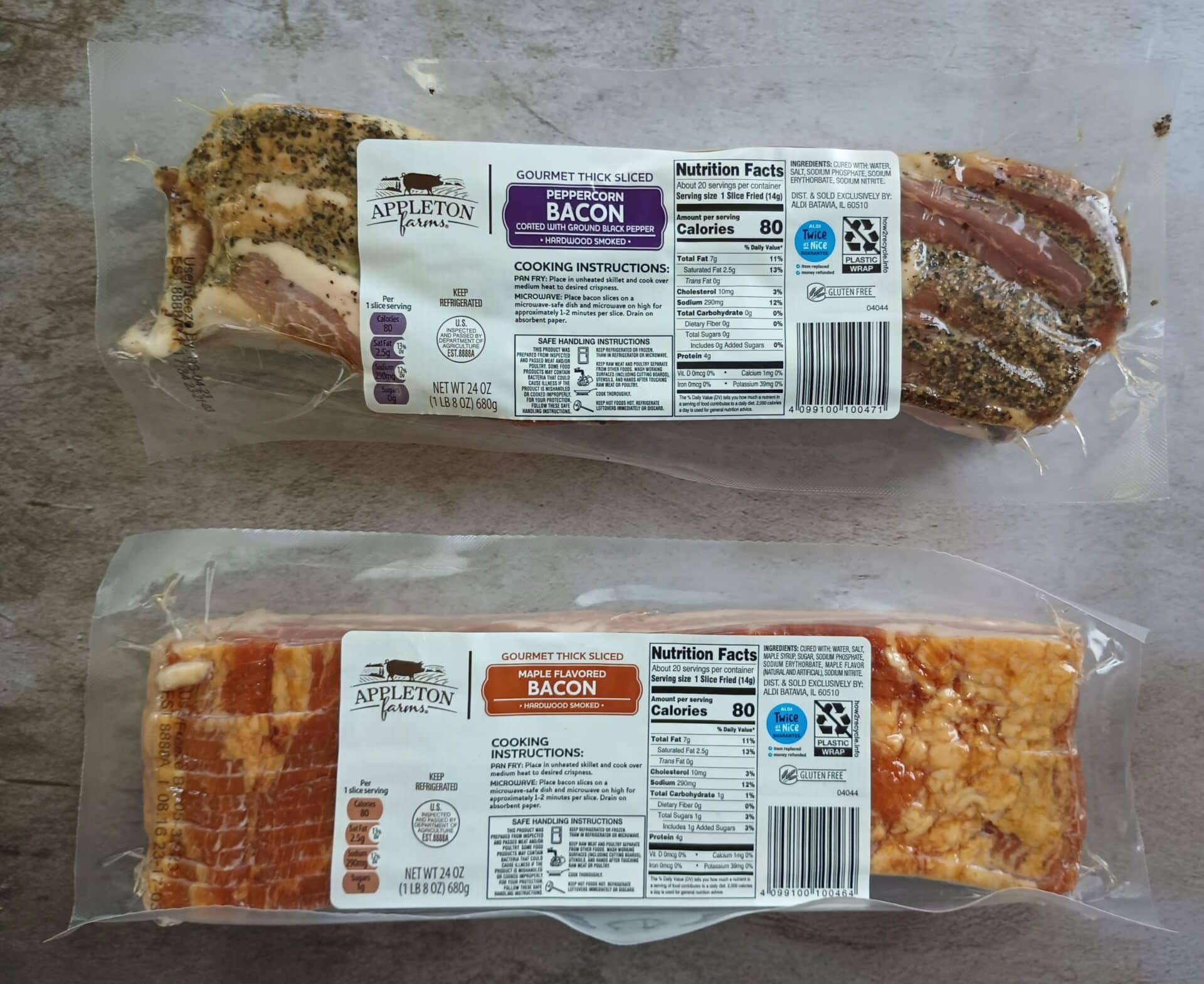 Appleton Farms Gourmet Thick Sliced Bacon Aldi Reviewer Appleton Farms Gourmet Thick Sliced Bacon Aldi Reviewer