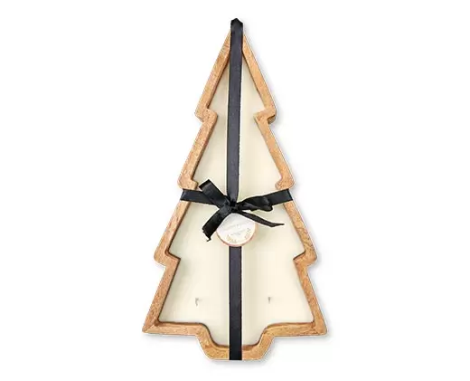 The Huntington Home Wood Tree Candle is on its Way to Aldi | Aldi Reviewer