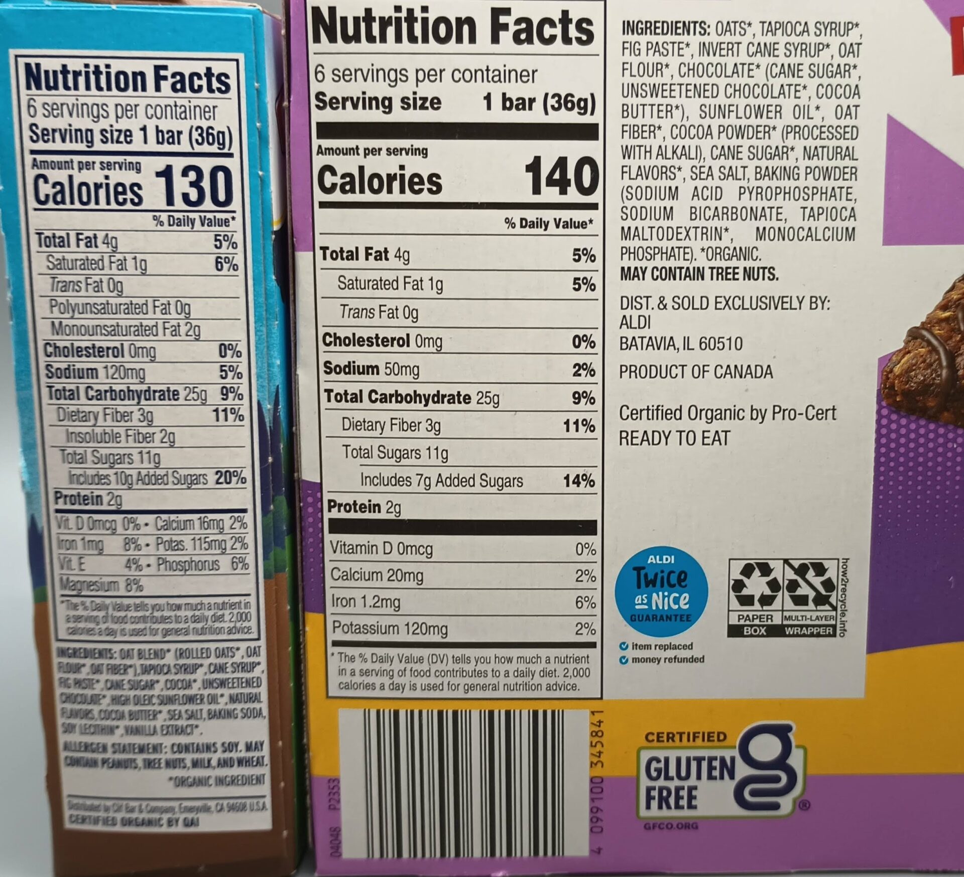 Elevation Kids Baked Oat Bars | Aldi Reviewer