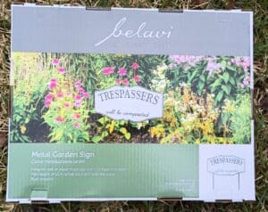 Belavi Metal Garden Sign | Aldi Reviewer