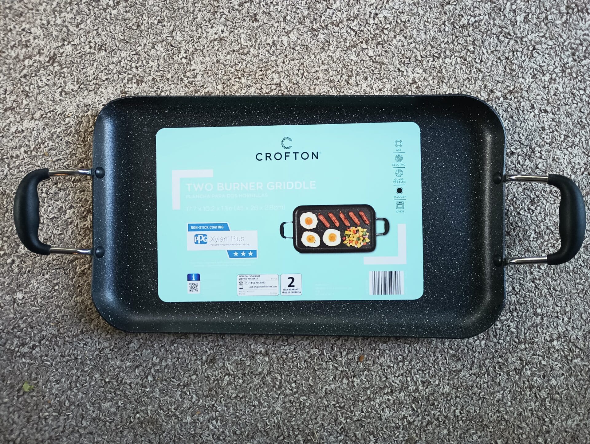 Crofton Two Burner Griddle | Aldi Reviewer