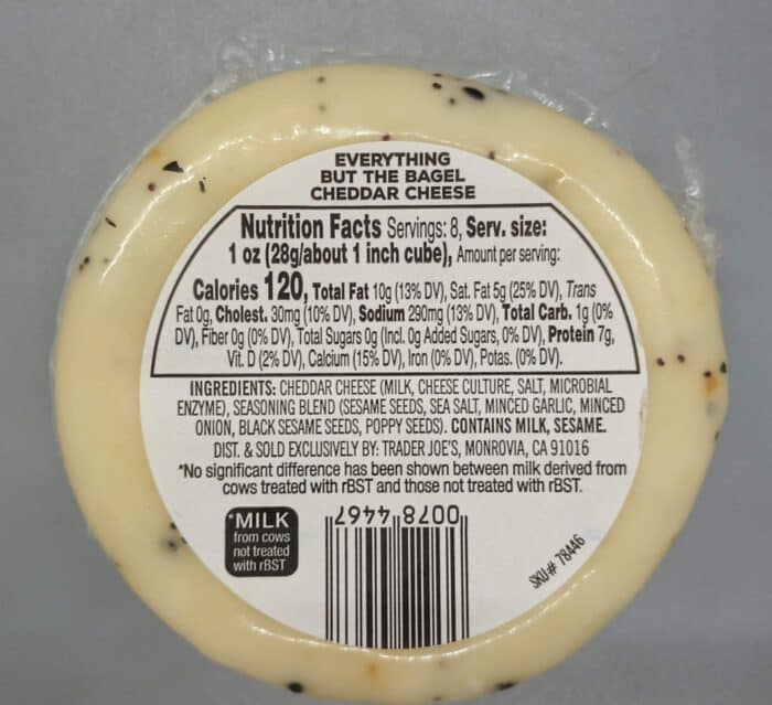 Trader Joe's Everything But the Bagel Cheddar Cheese | Aldi Reviewer