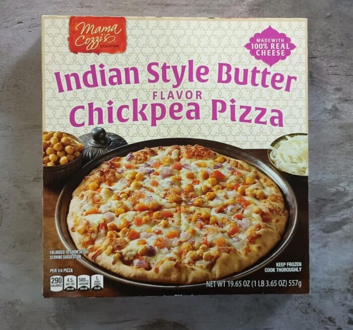 Mama Cozzi's Indian Style Butter Flavor Chickpea Pizza | Aldi Reviewer