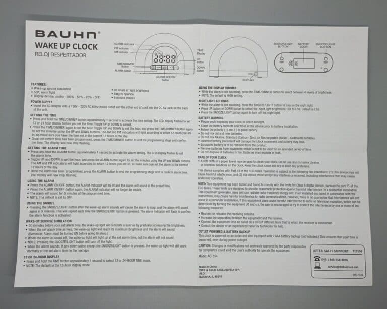 Bauhn Wake Up Clock | Aldi Reviewer