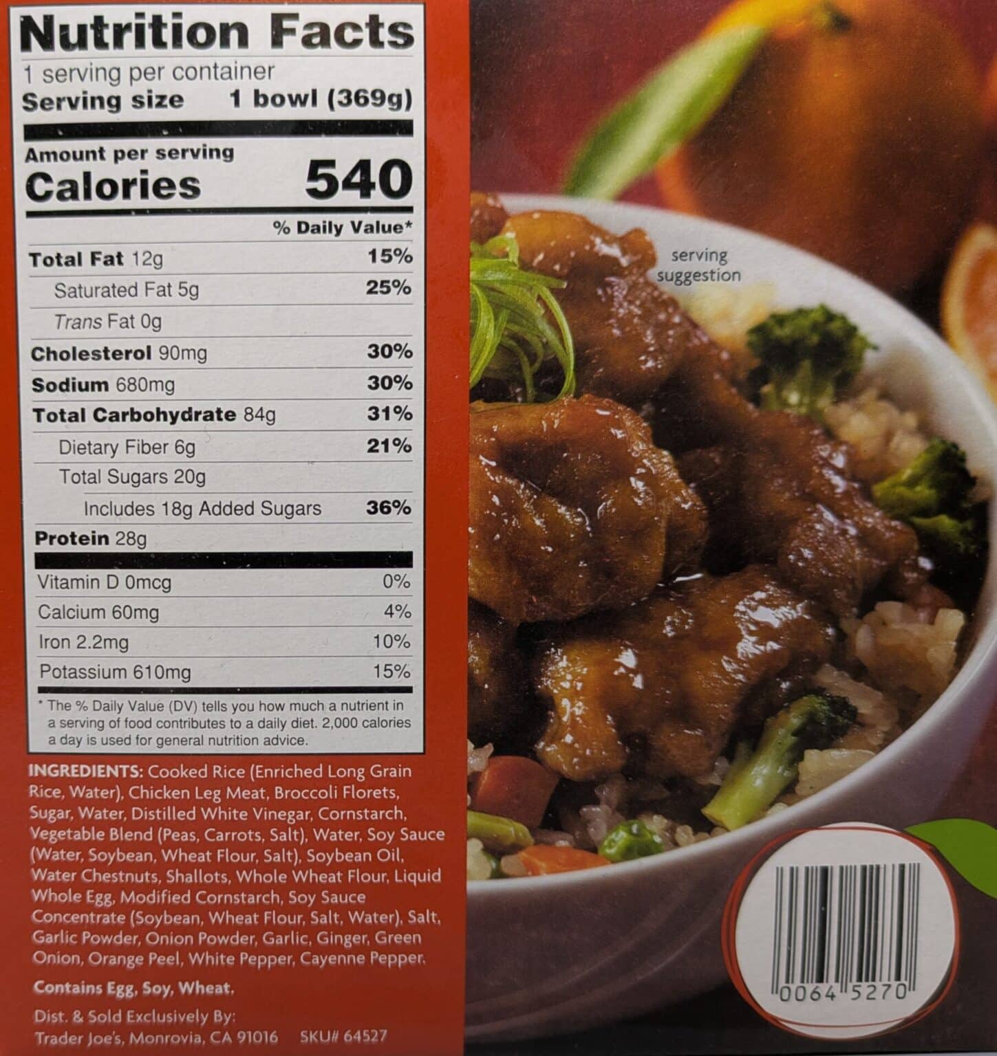 Trader Joe's Mandarin Style Orange Chicken Bowl | Aldi Reviewer