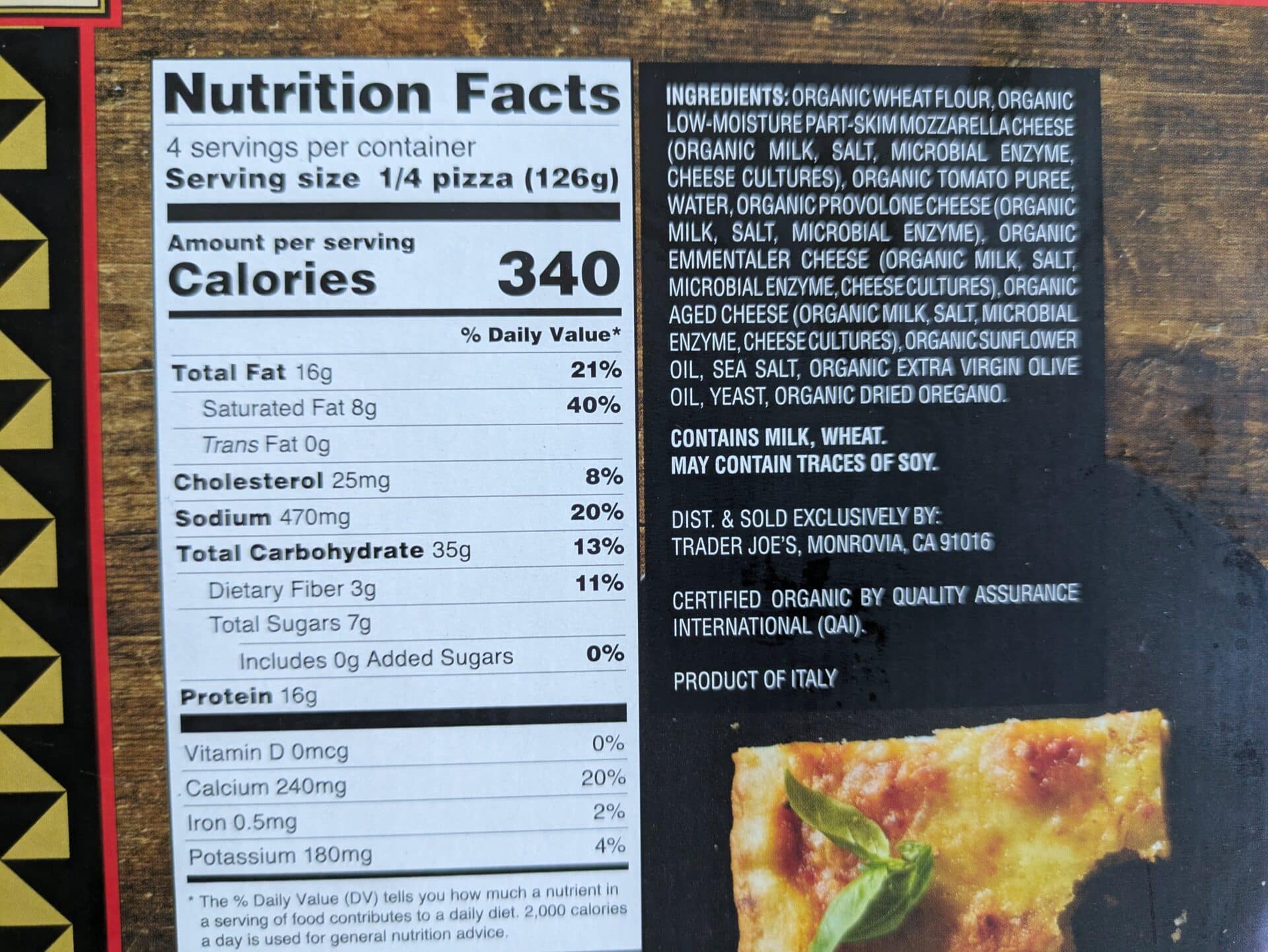 Trader Joe's Organic Family Size Cheese & Tomato Pizza | Aldi Reviewer