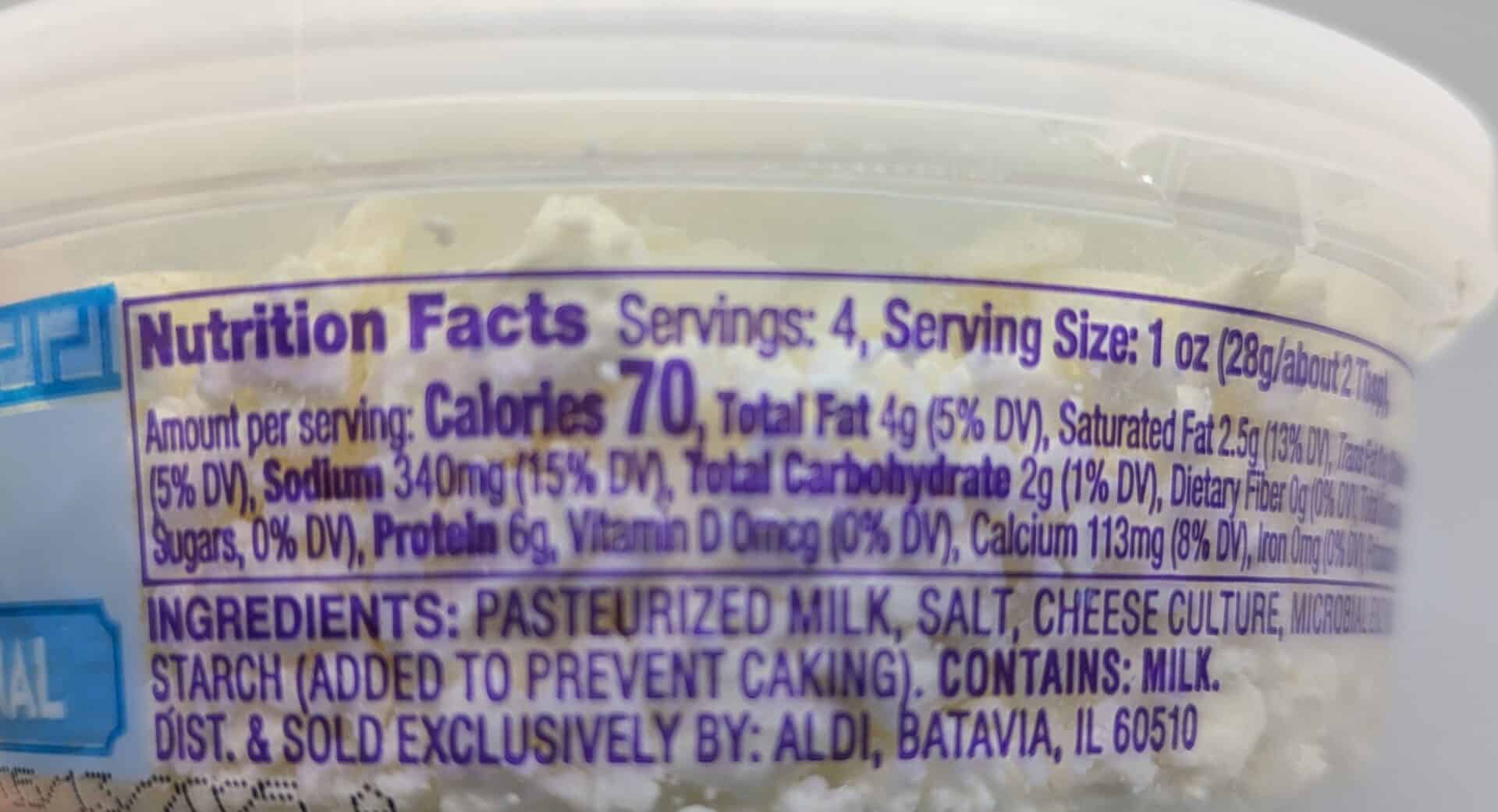 Emporium Selection Crumbled Feta Cheese | Aldi Reviewer