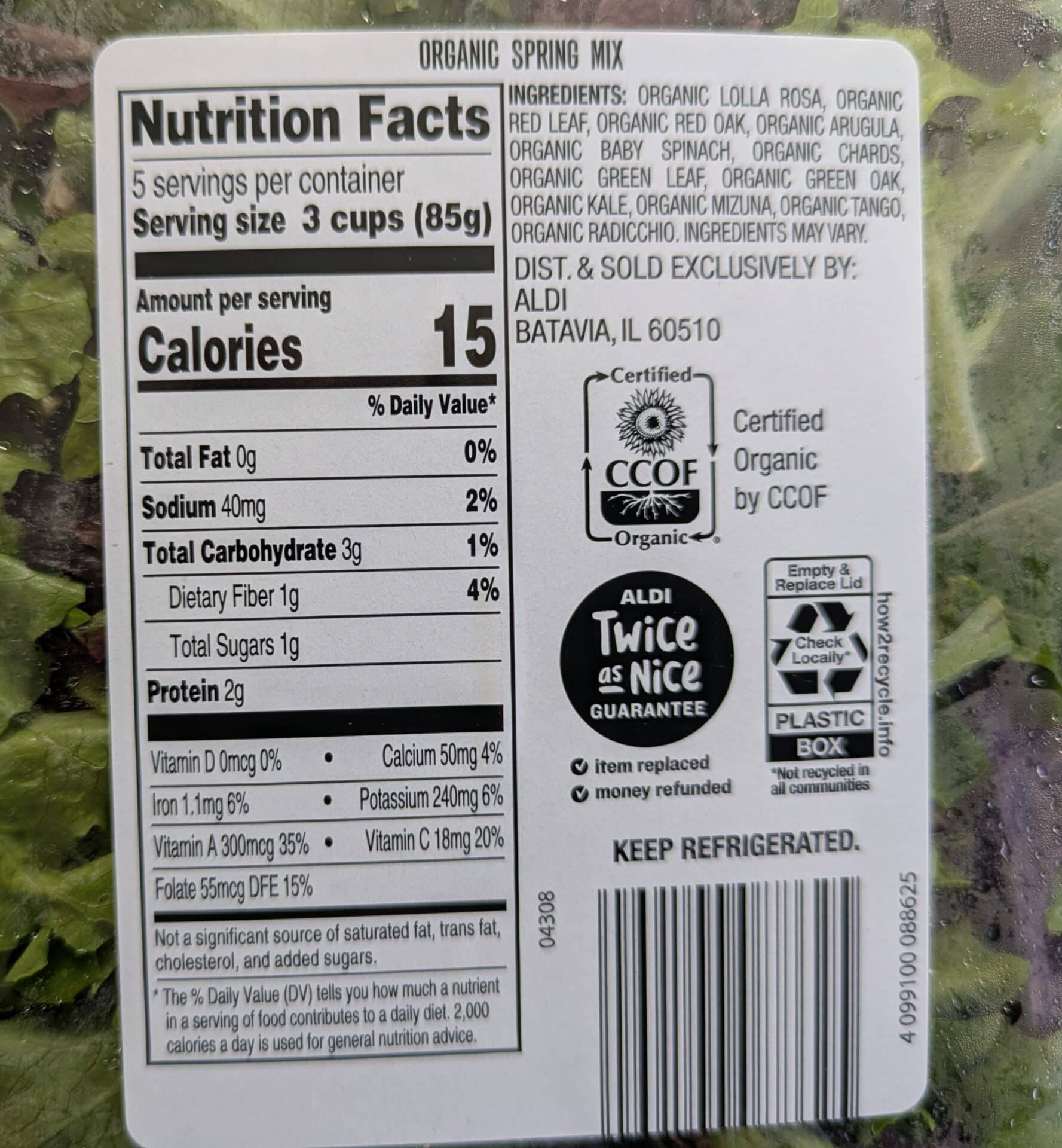 Simply Nature Organic Spring Mix | Aldi Reviewer