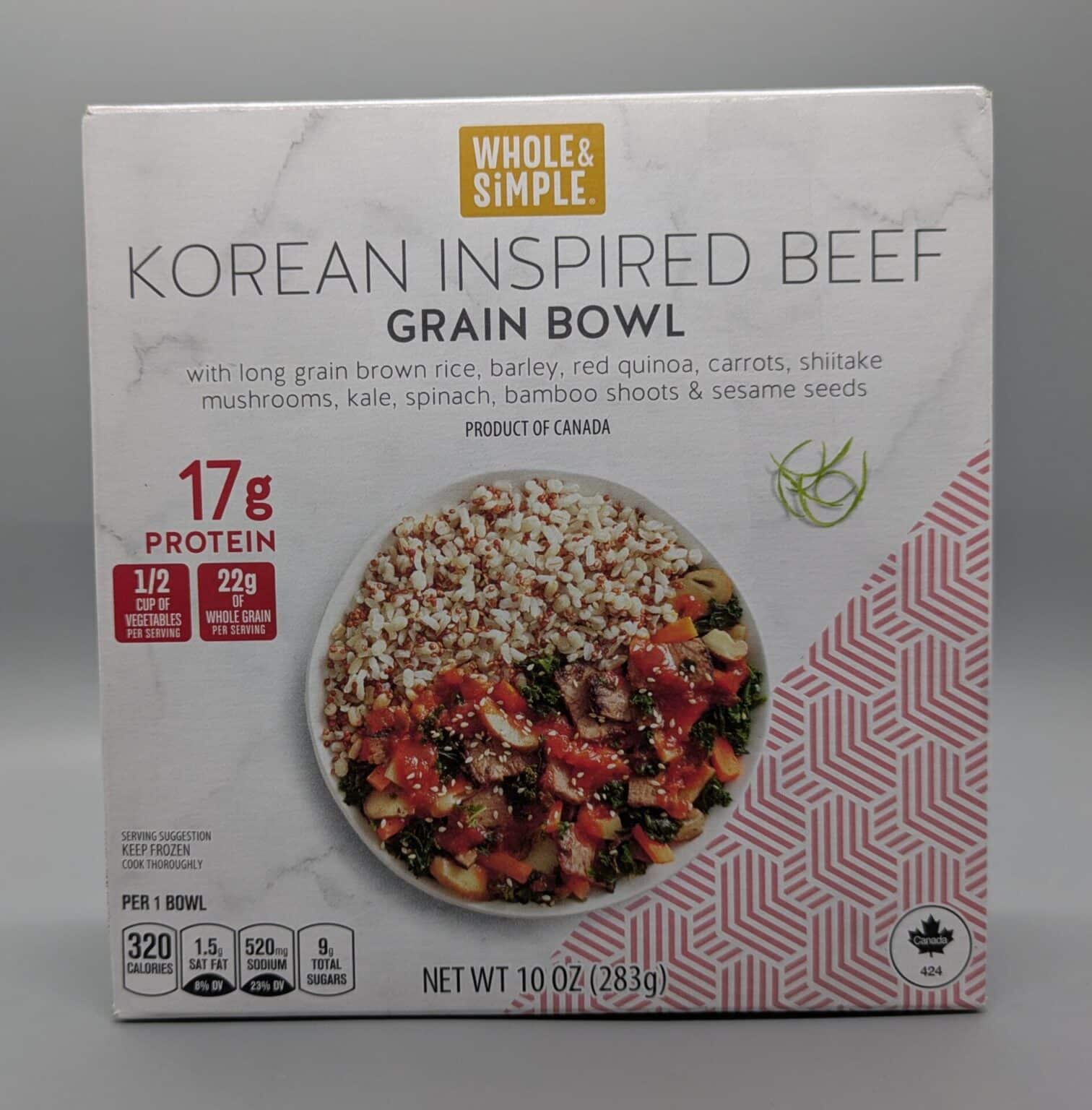 Whole & Simple Korean Inspired Beef Grain Bowl | Aldi Reviewer