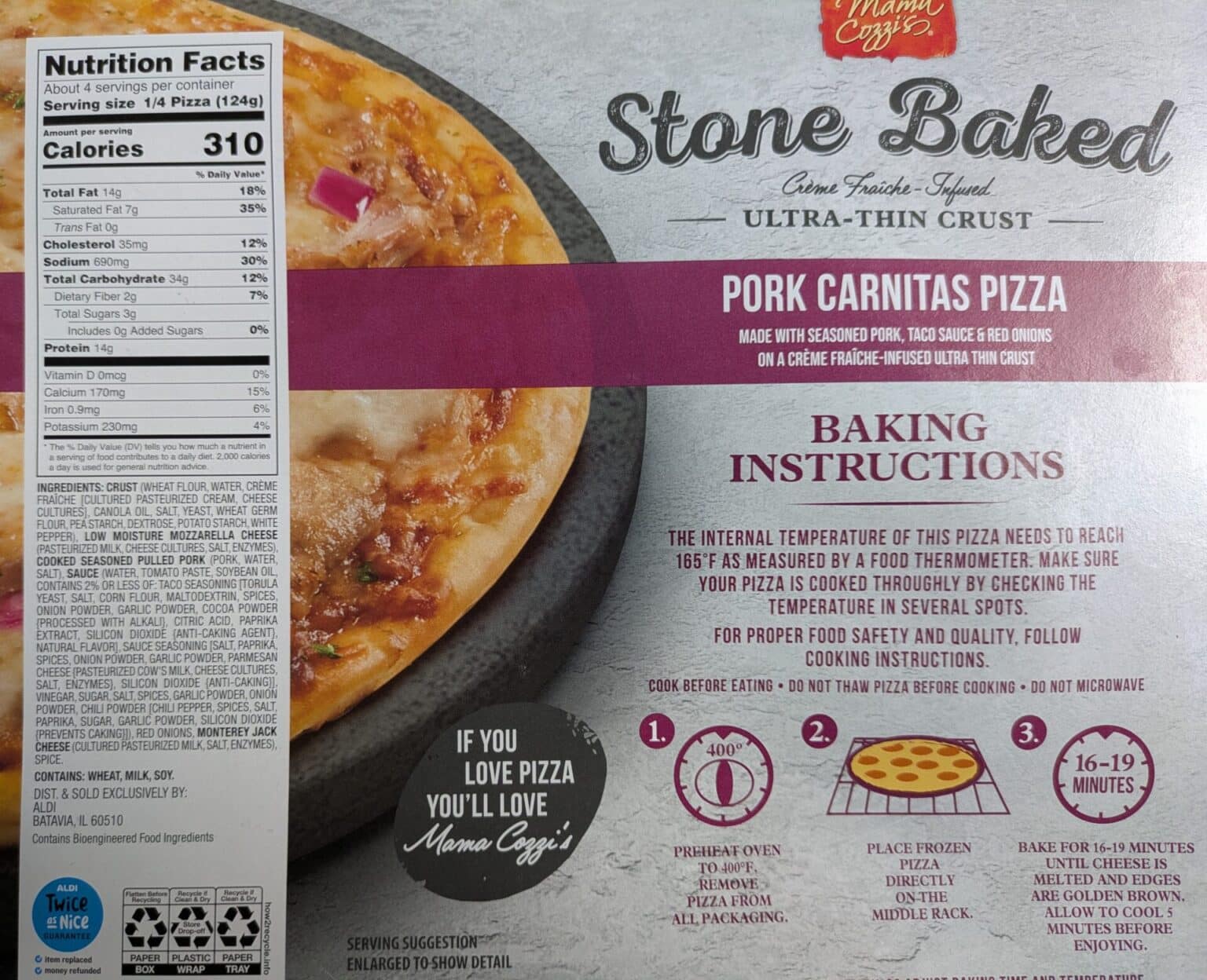 Mama Cozzi's Stone Baked Crème Fraîche-Infused Ultra Thin Crust Pizza ...