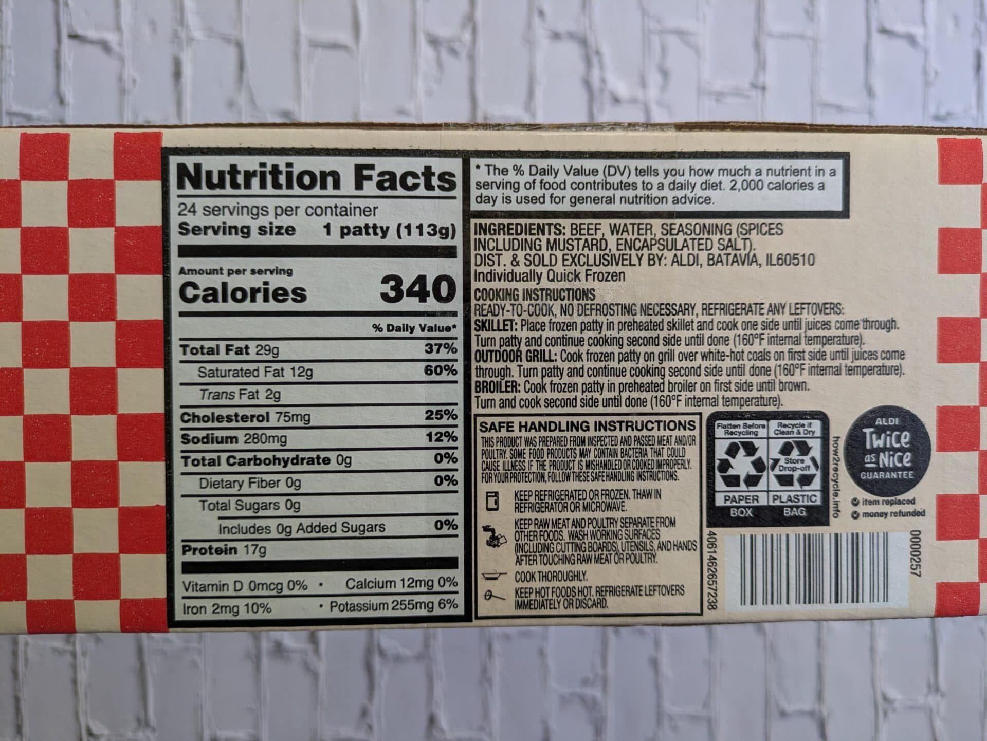 Party Pack Patties Seasoned Beef Patties | Aldi Reviewer