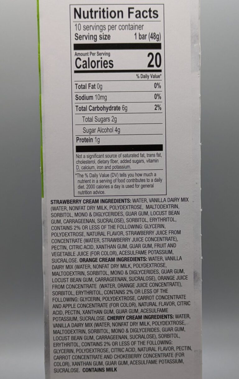 Fit & Active 20 Calorie Vanilla Cream Bars | Aldi Reviewer