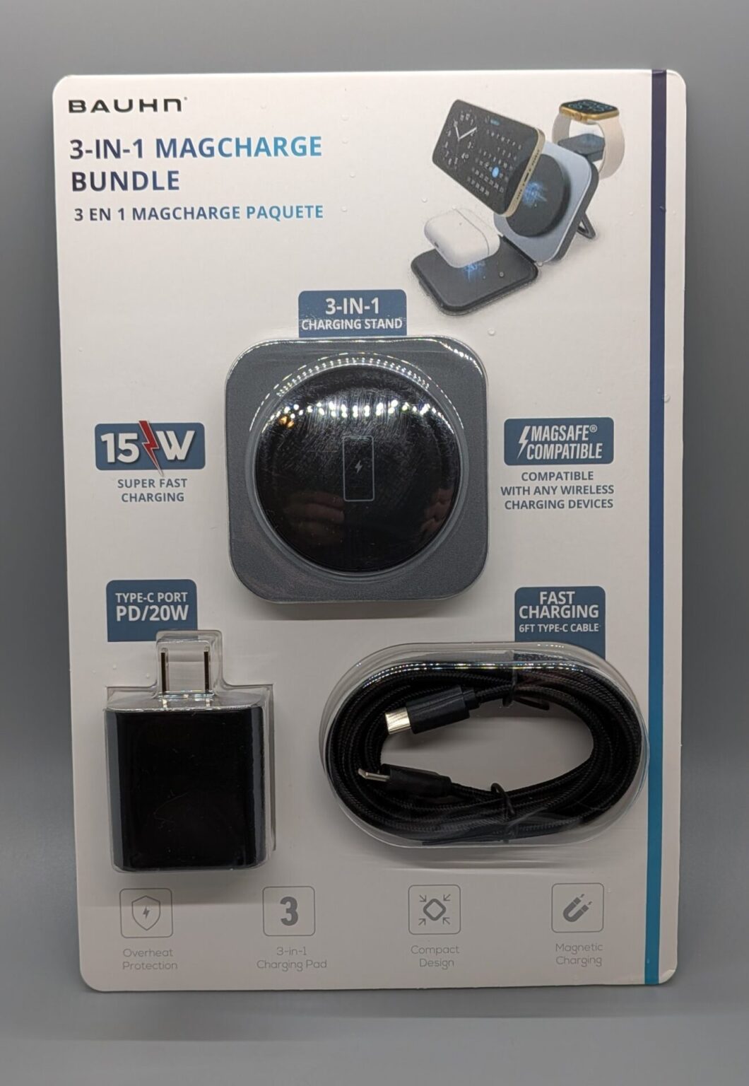 Bauhn MagCharge 3-in-1 Charging Bundle | Aldi Reviewer