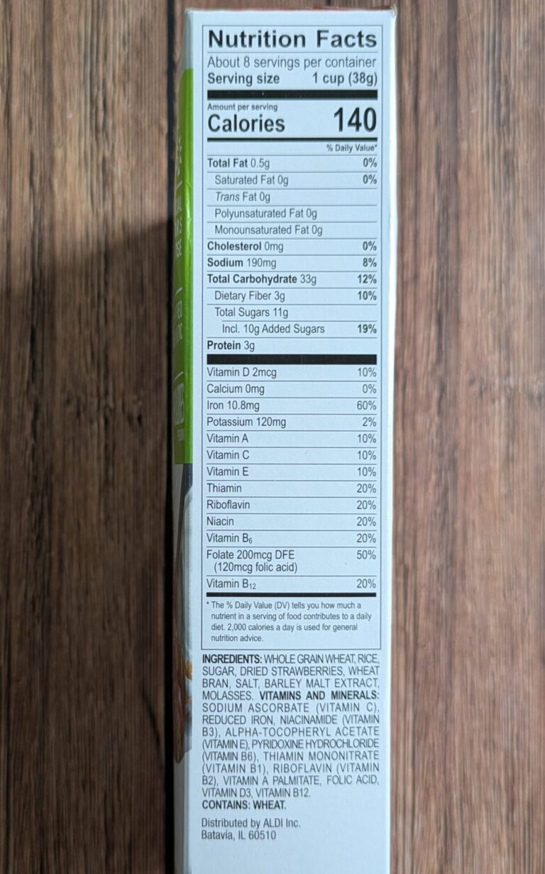 Fit & Active Vitality Cereal with Red Berries | Aldi Reviewer