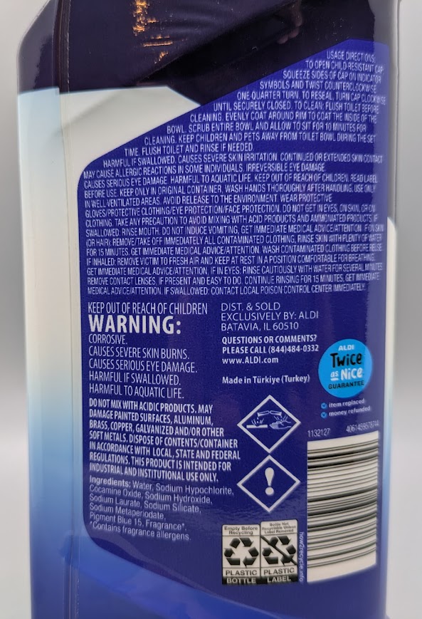 Power Force Toilet Bowl Cleaner | Aldi Reviewer
