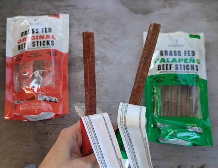 Simms Grass Fed Beef Sticks | Aldi Reviewer